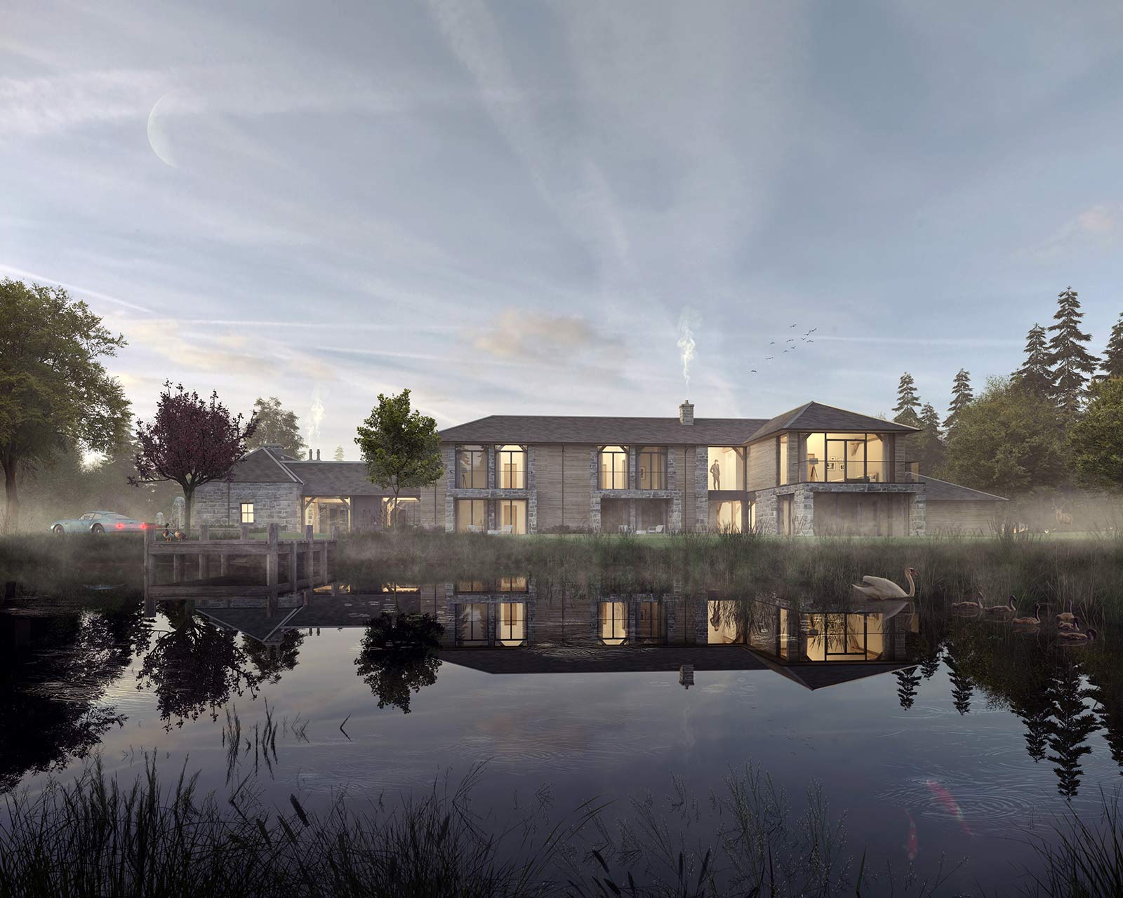 Perthshire Estate Shooting Lodge - Orchil Architectural Consultants